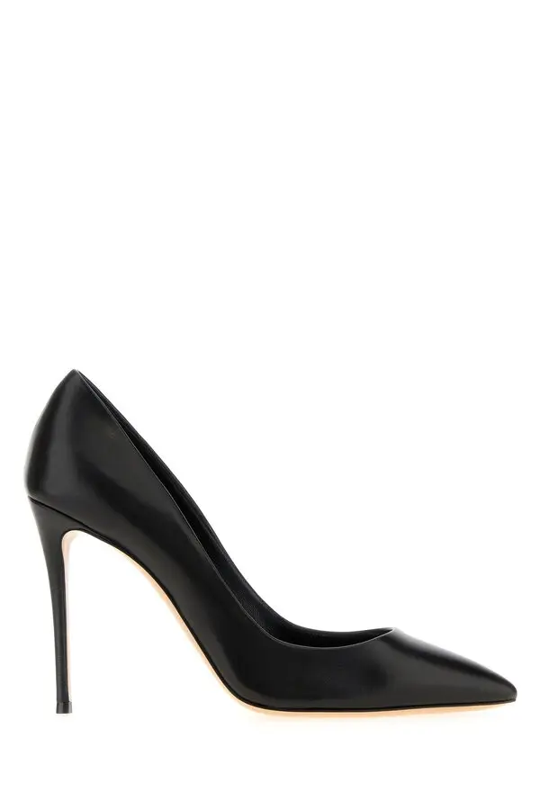 Casadei Leather Julia Pumps - Black