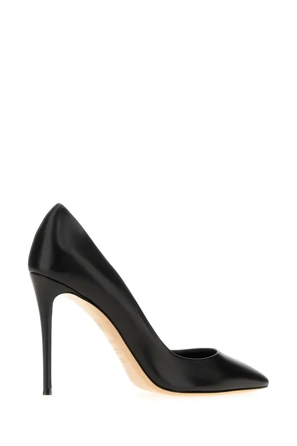 Casadei Leather Julia Pumps - Black
