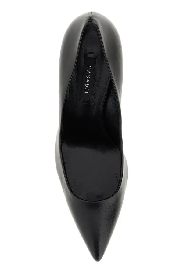 Casadei Leather Julia Pumps - Black