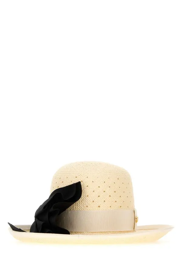 Valentino Garavani Straw Sun Hat With Vlogo Detail