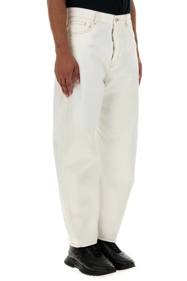 Givenchy Wide-leg Denim Jeans With Logo Label