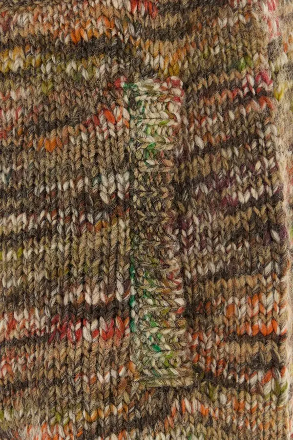 Alanui Multicolor Wool Blend Knit Shorts