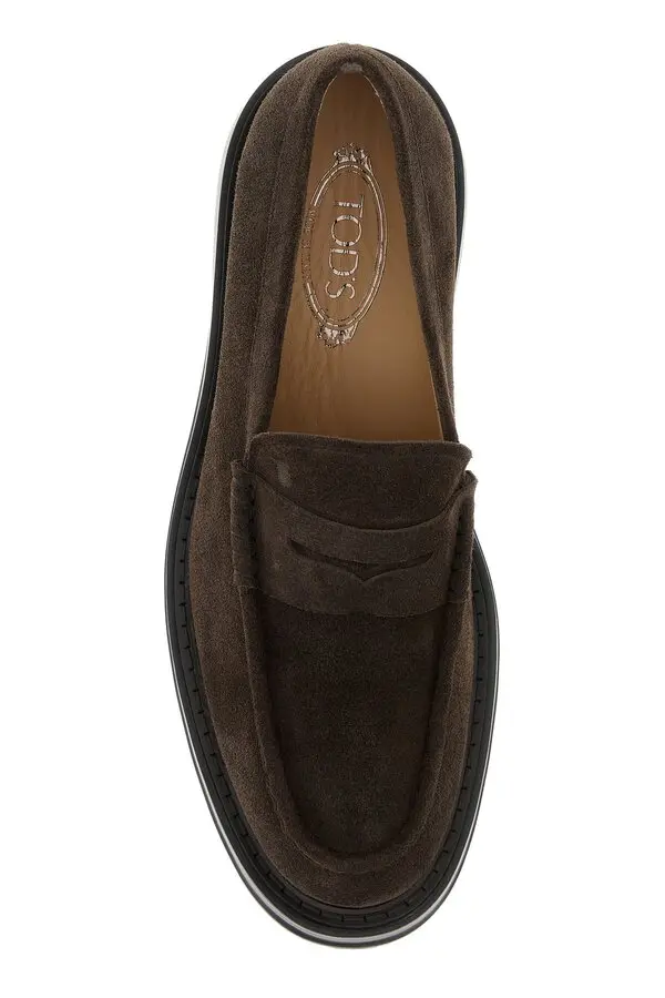 TOD'S Suede Loafers - Brown