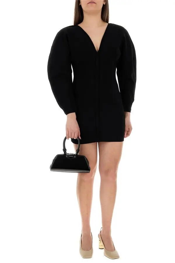 Givenchy Mini Antigona East-west Handbag In Polished Leather - Black