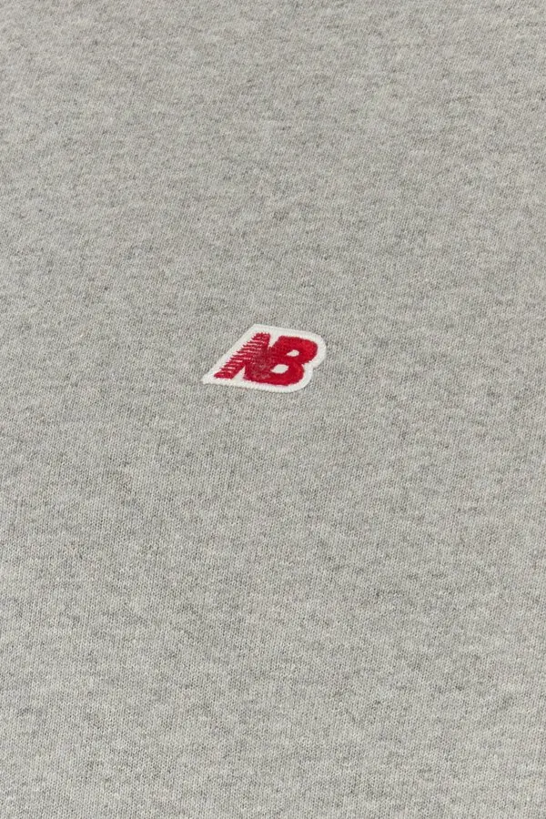NEW BALANCE Cotton Blend Sweatshirt With Embroidered Logo