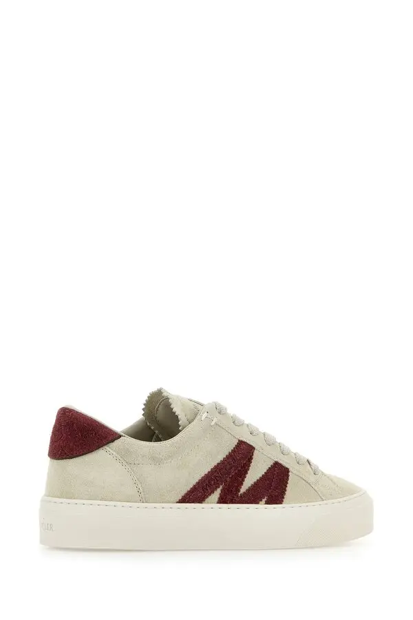 Moncler Sand Suede Monaco2 Sneakers - Light Brown