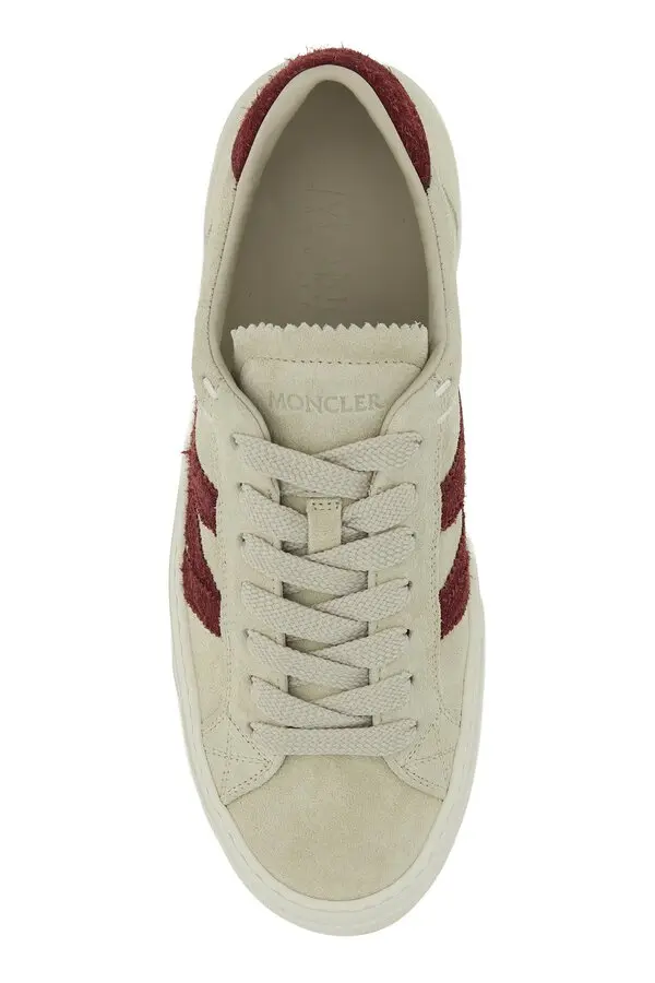 Moncler Sand Suede Monaco2 Sneakers - Light Brown