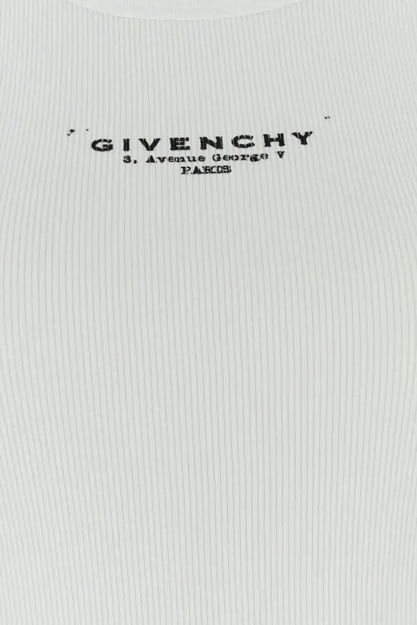 Givenchy Stretch Cotton Ribbed Tank Top