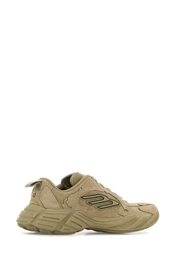 Balenciaga Beige Suede "monday" Sneakers - Light Brown