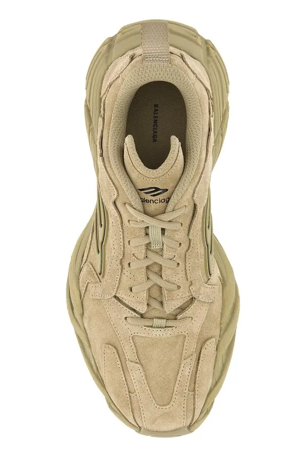 Balenciaga Beige Suede "monday" Sneakers - Light Brown