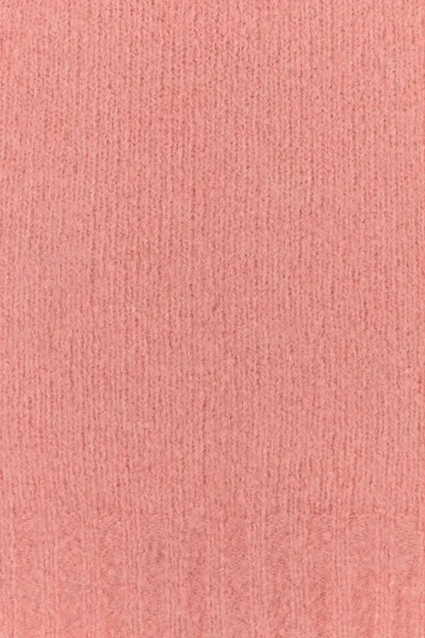 Fedeli Stretch Virgin Wool Blend Crew Neck Sweater - Pink