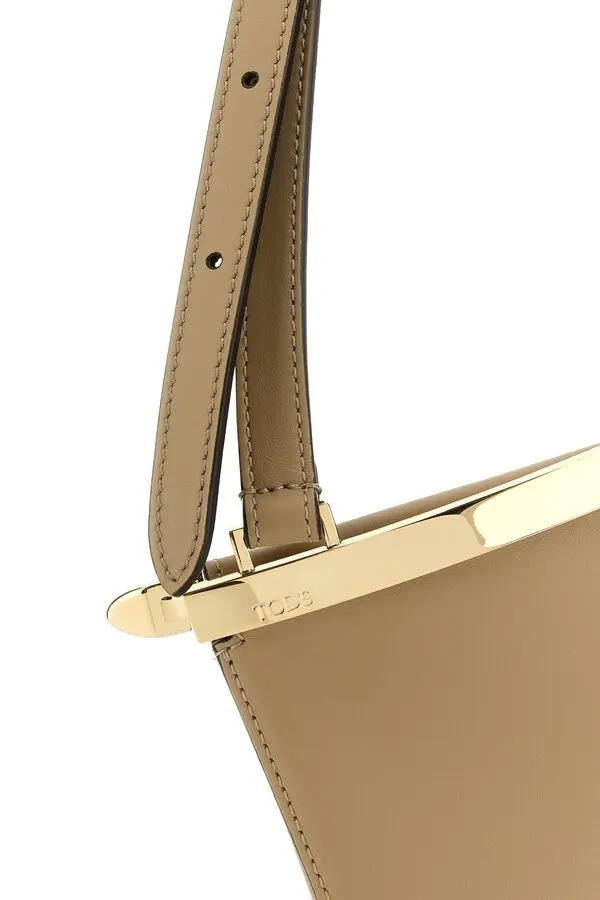 TOD'S Beige Leather Bucket Bag
