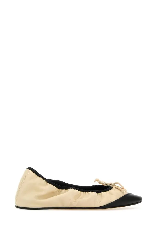ARMARIUM Nappa Leather Camilla Ballerinas With Bow Detailing