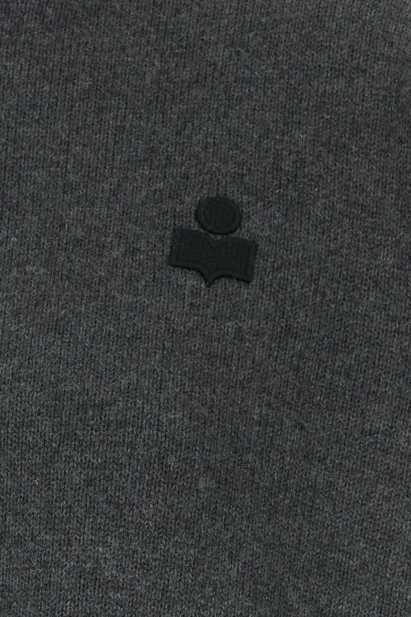 Isabel Marant Étoile Charcoal Cotton Blend Oversize Sweater - Grey