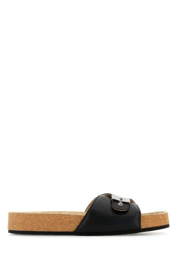 Balenciaga X Sholl Leather Slippers