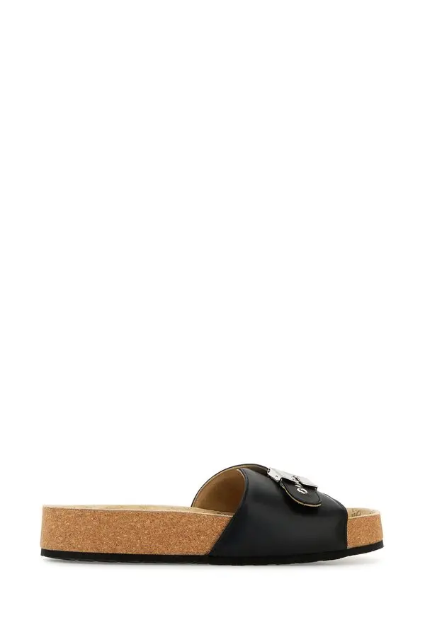 Balenciaga X Sholl Leather Slippers