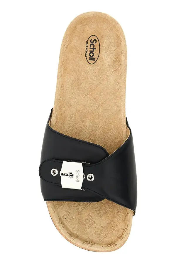 Balenciaga X Sholl Leather Slippers