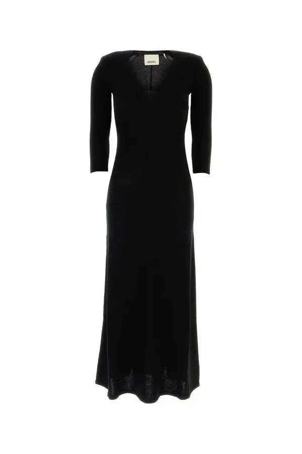 Isabel Marant Étoile Wool Blend V-neck Dress