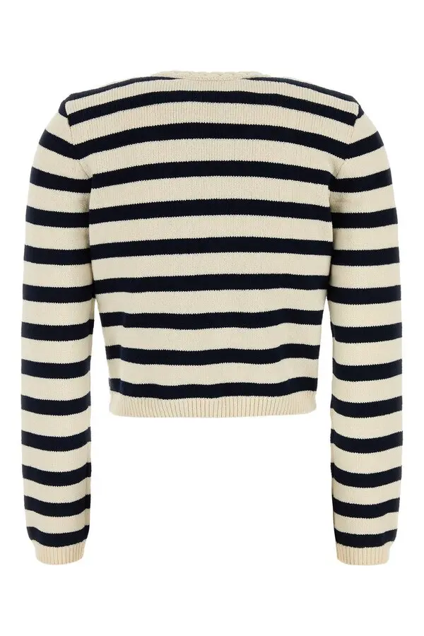 FRAME Embroidered Cotton Blend Cardigan