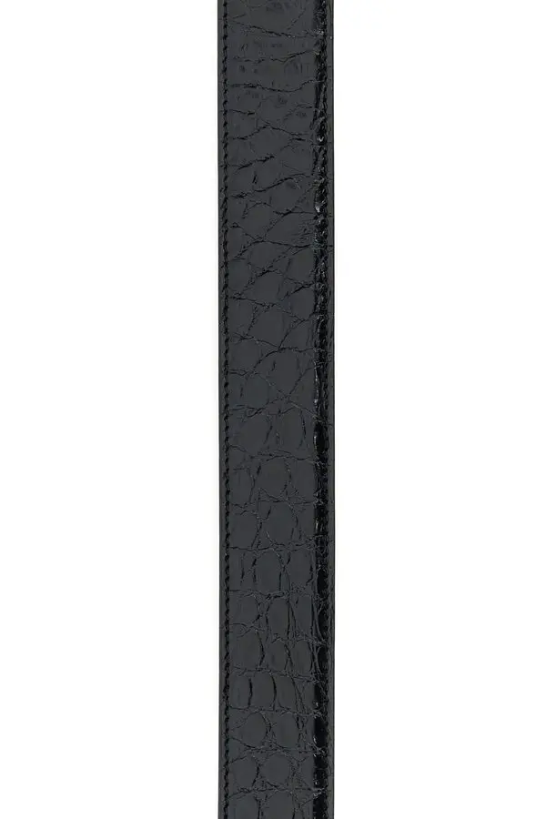 Valentino Garavani Alligator Leather Vlogo Belt