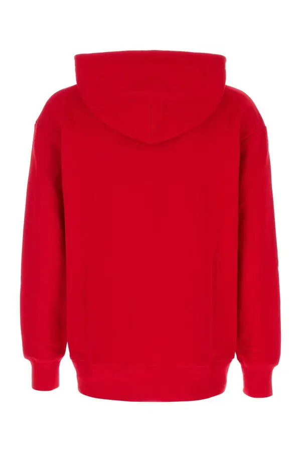 Valentino Garavani Cotton Sweatshirt With Le Chat De La Maison Print - Red