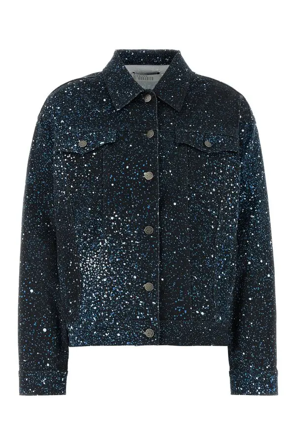 Giuseppe Di Morabito Printed Stretch Denim Jacket - White