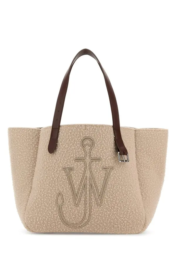 JW Anderson Fabric Shopping Bag With Anchor Embroidery