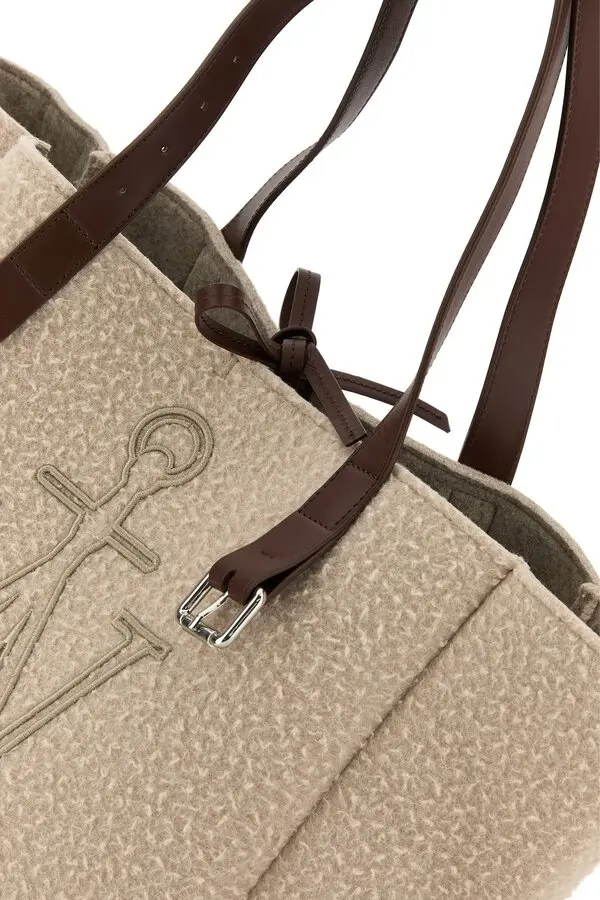 JW Anderson Fabric Shopping Bag With Anchor Embroidery