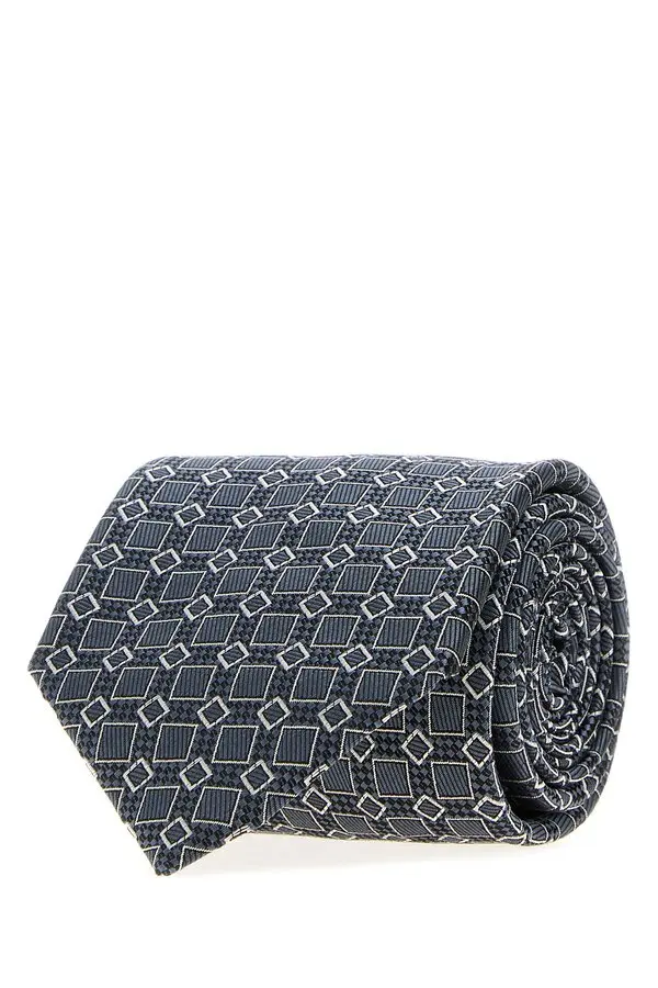 Brioni Embroidered Silk Neck Tie