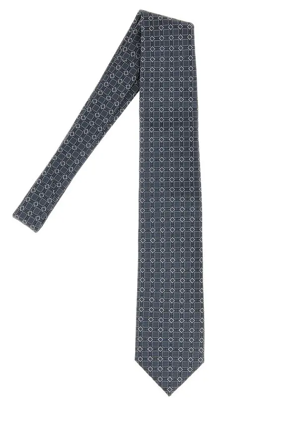 Brioni Embroidered Silk Neck Tie
