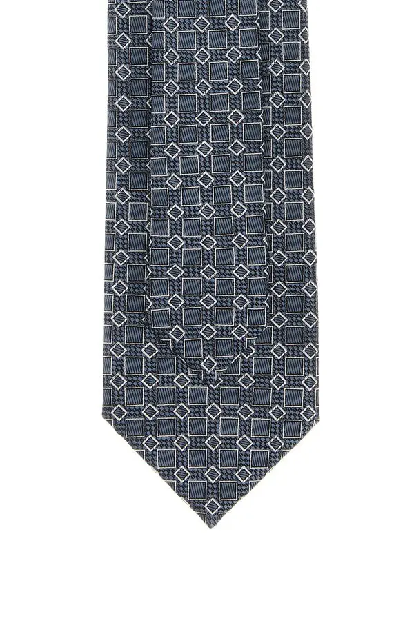 Brioni Embroidered Silk Neck Tie