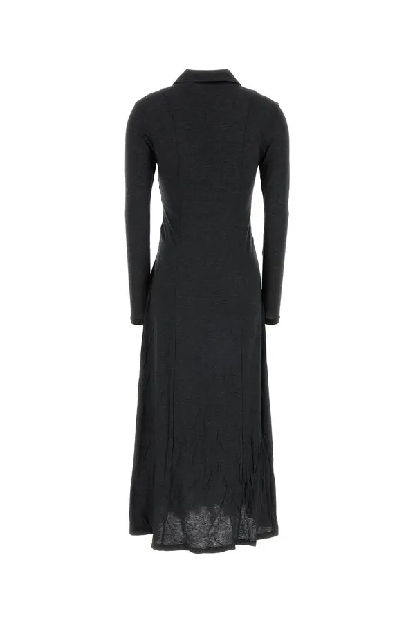 GANNI Jersey Shirt Dress With Waist Tie