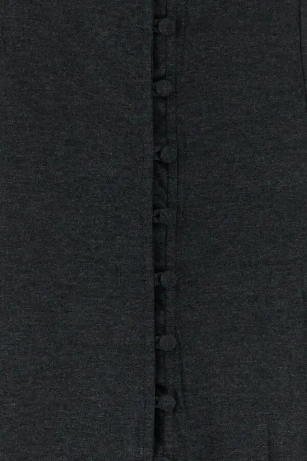 GANNI Jersey Shirt Dress With Waist Tie
