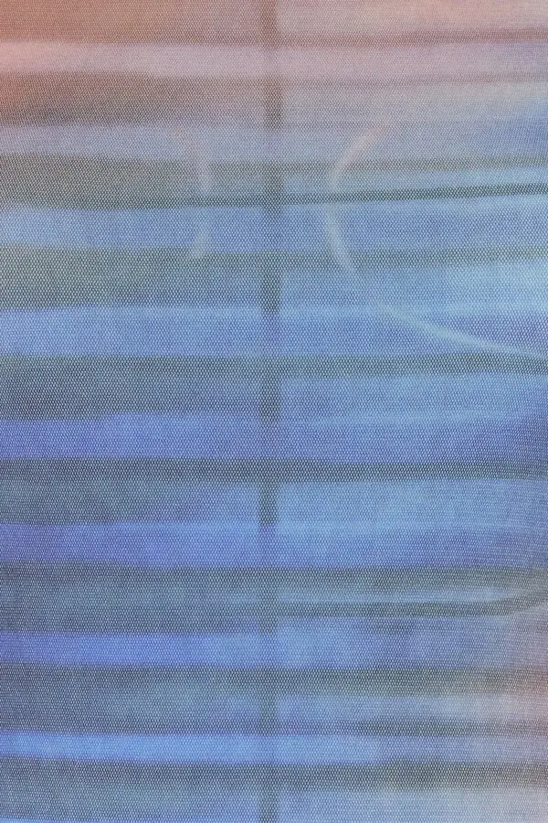 JEAN PAUL GAULTIER Printed Tulle Racerback Tank Top