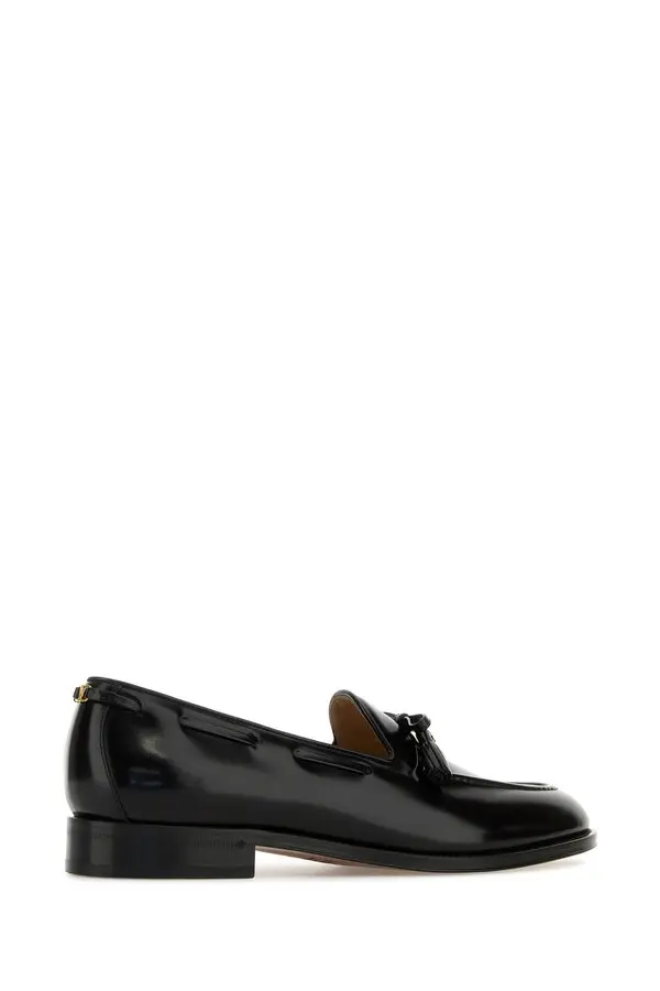 Valentino Garavani Leather Bow Detail Loafers