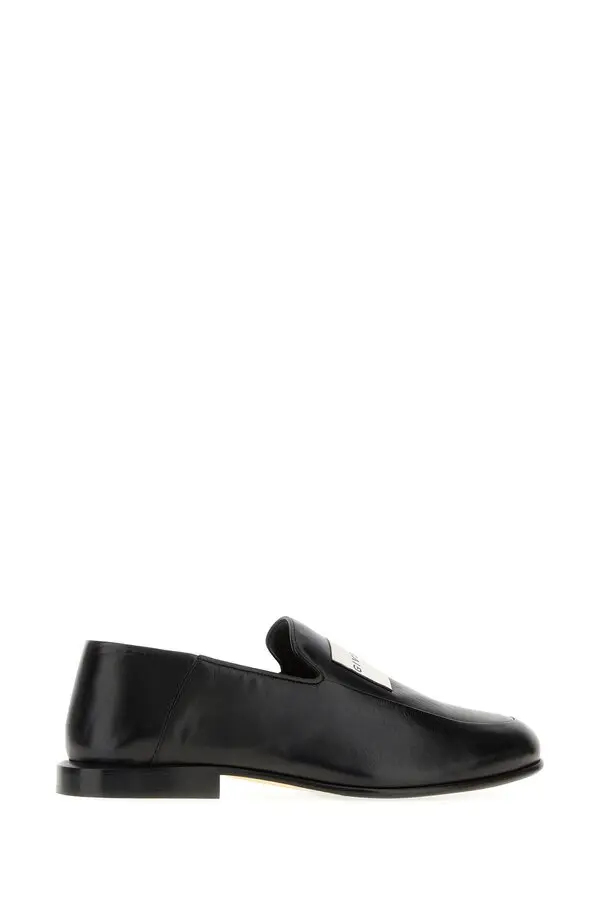 Givenchy Leather Label Loafers - Black