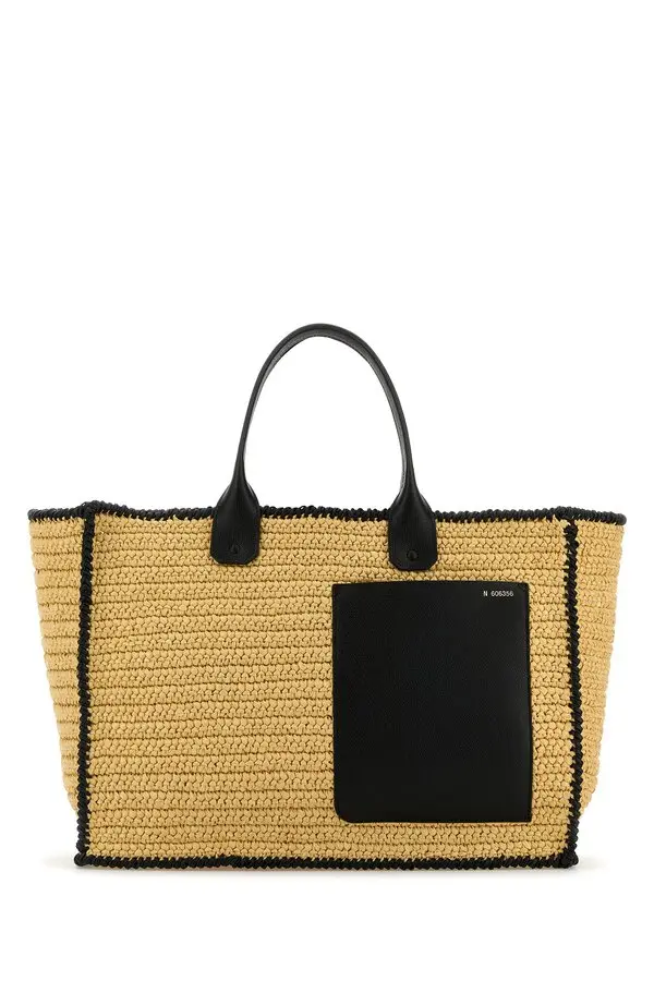 VALEXTRA Raffia Large Shopping Bag