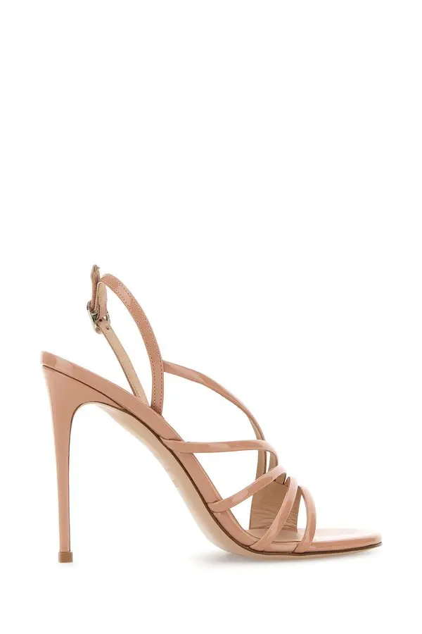 LE SILLA Patent Leather Scarlet Sandals