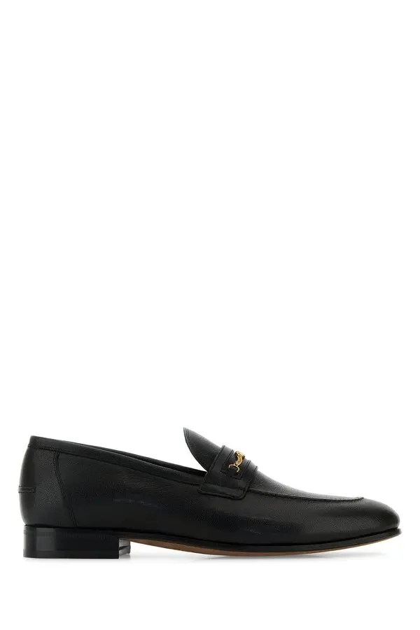 Valentino Garavani Leather Vlogo Signature Loafers - Black