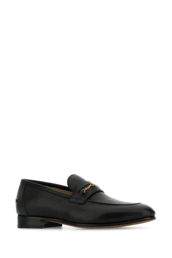 Valentino Garavani Leather Vlogo Signature Loafers - Black