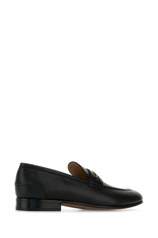Valentino Garavani Leather Vlogo Signature Loafers - Black