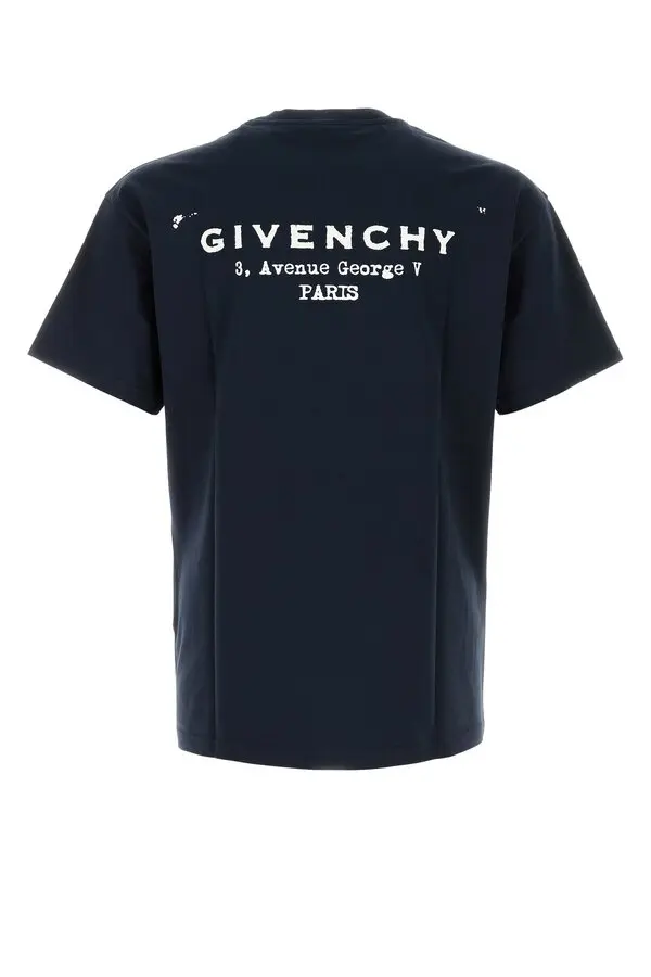 Givenchy Dark Cotton T-shirt - Blue