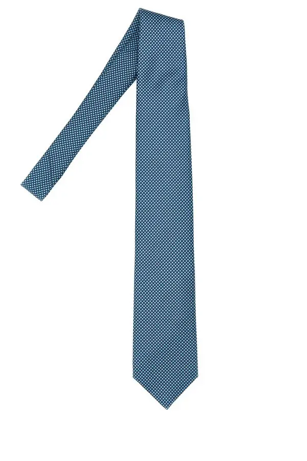 Brioni Printed Silk Neck Tie