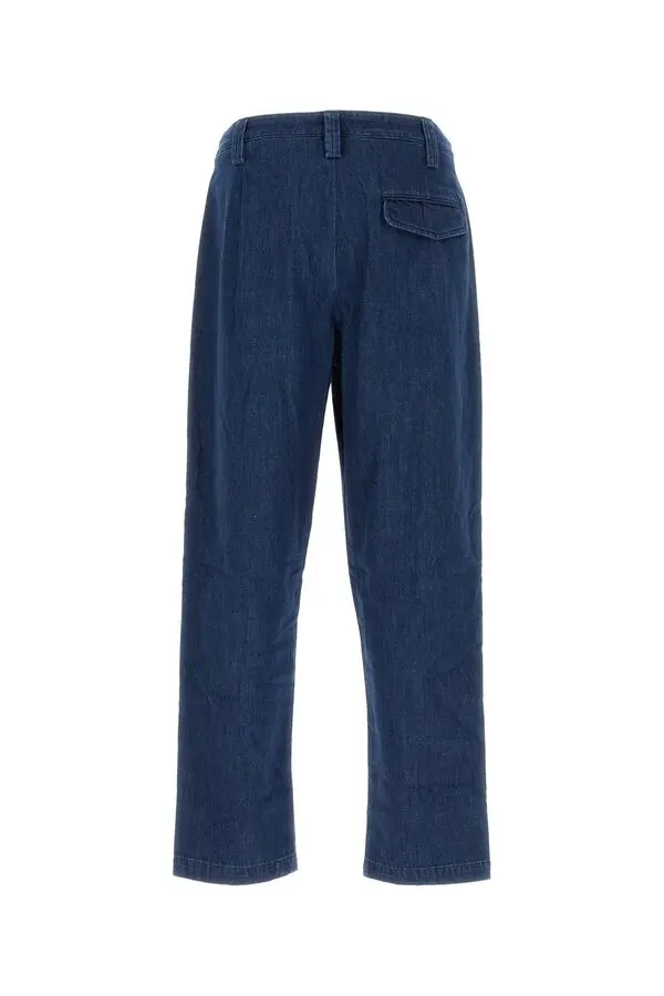 A.p.c. Renato Denim Jeans With Inverted Pleats