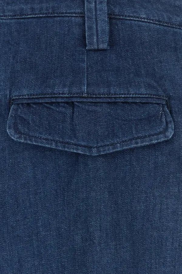 A.p.c. Renato Denim Jeans With Inverted Pleats
