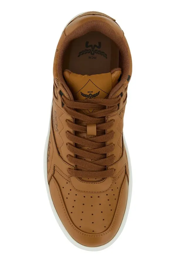 Mcm Printed Canvas Terrain Sneakers