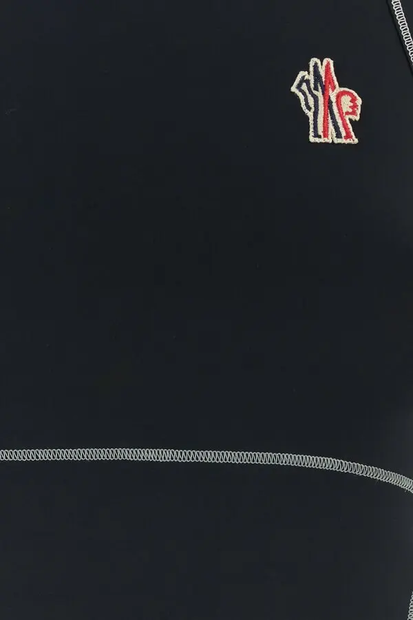 Moncler Stretch Nylon Cropped Top With Logo Patch
