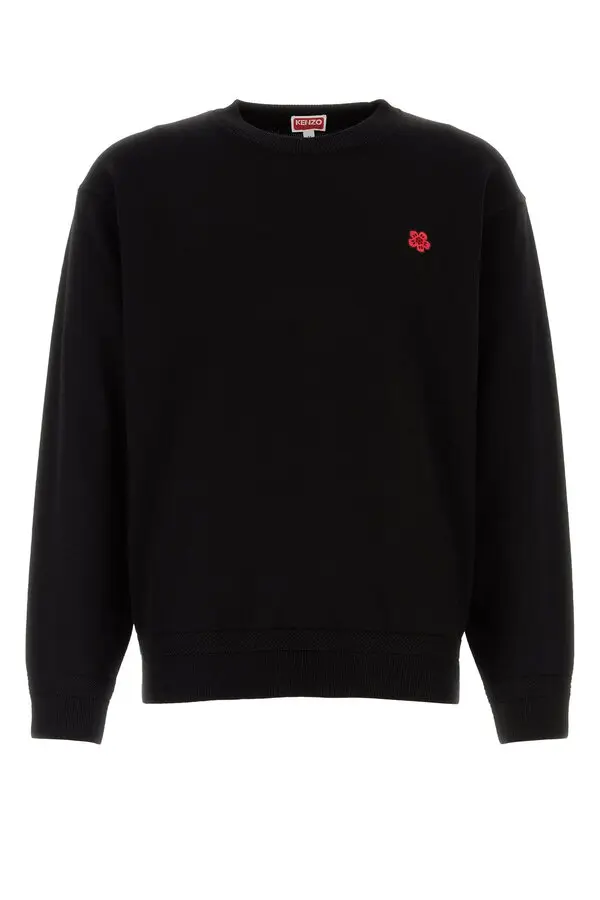 Kenzo Wool Sweater With Boke Flower Appliqu