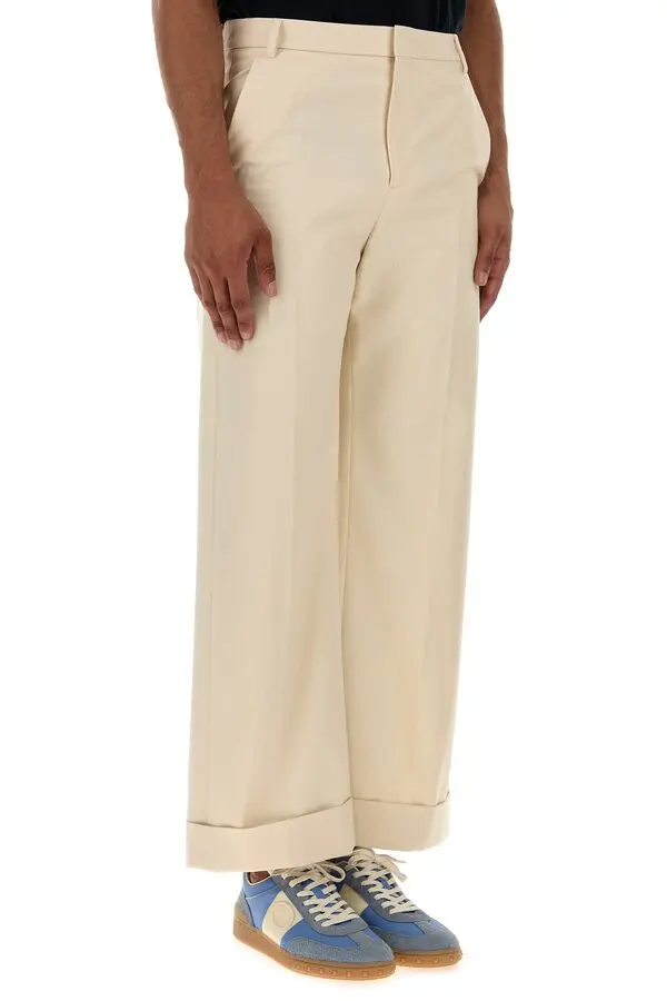 Valentino Garavani Tailored Cotton Trousers - White