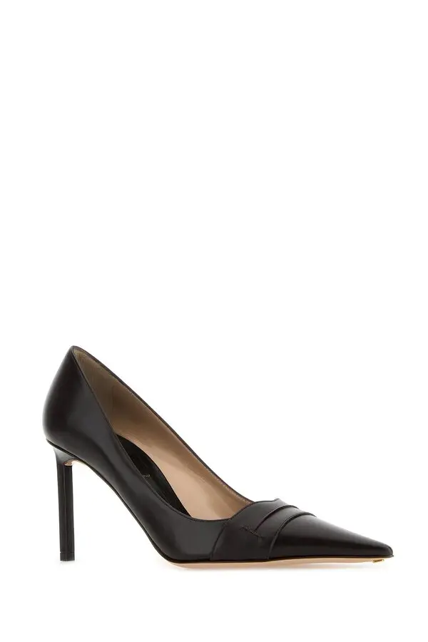 TOM FORD Dark Leather Pointed Toe Pumps